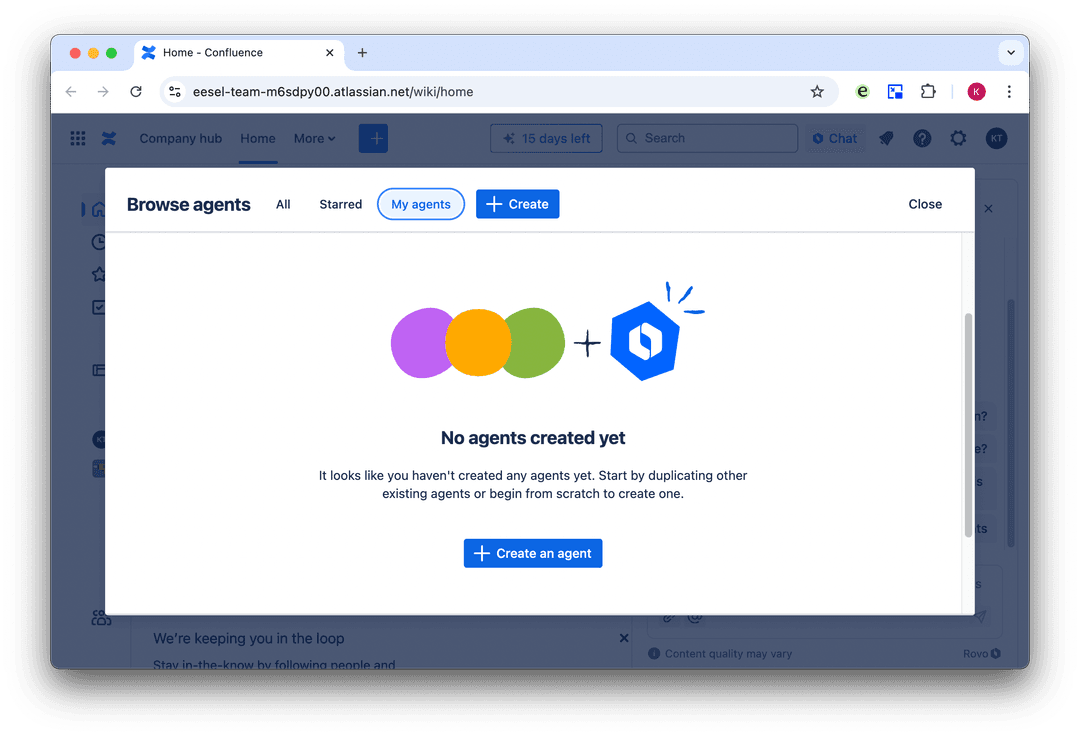 How to set up a Rovo agent for Confluence - eesel AI