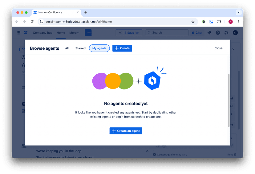 How to set up a Rovo agent for Confluence - eesel AI